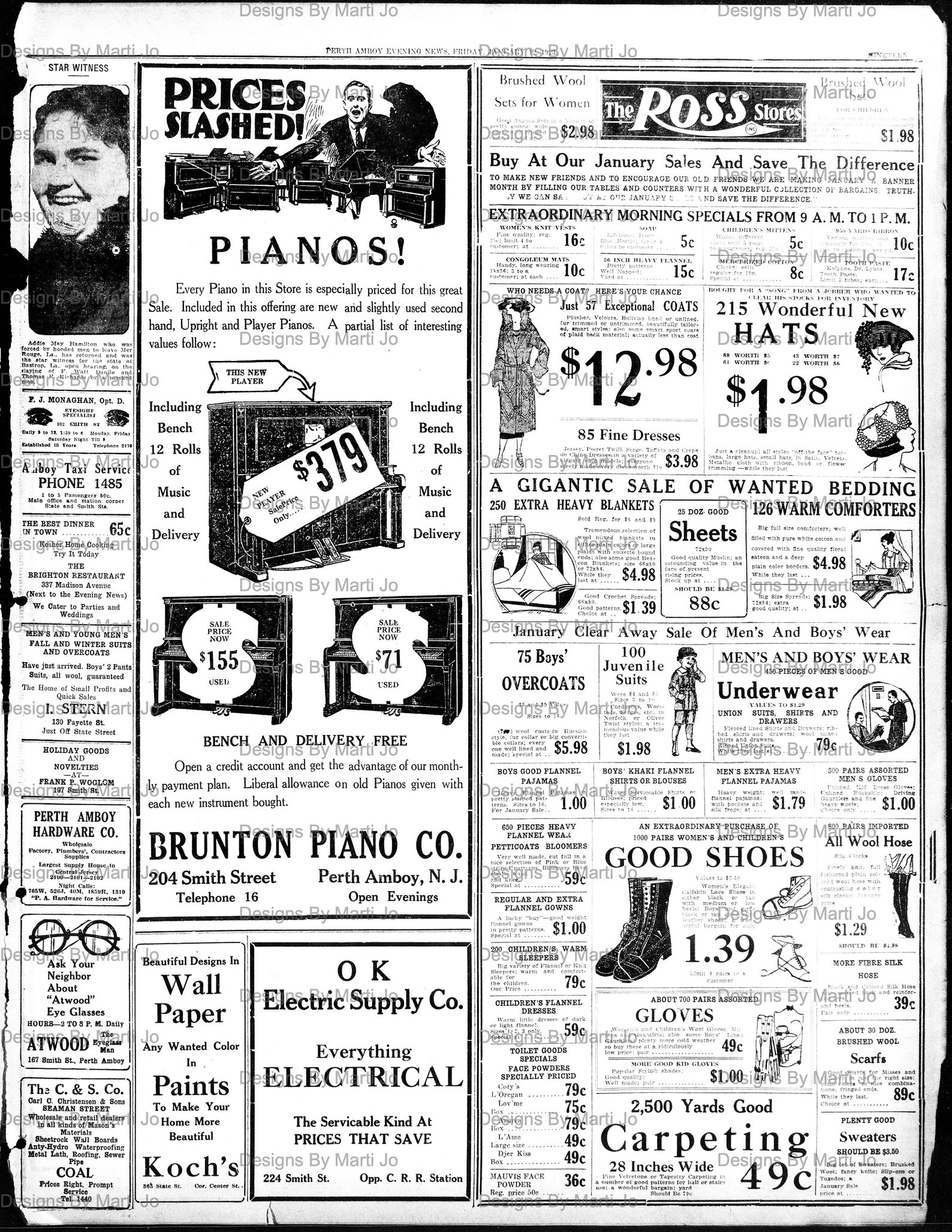 Vintage Newspaper Ads PNG Overlays | 10 Vintage Collage Classified ...