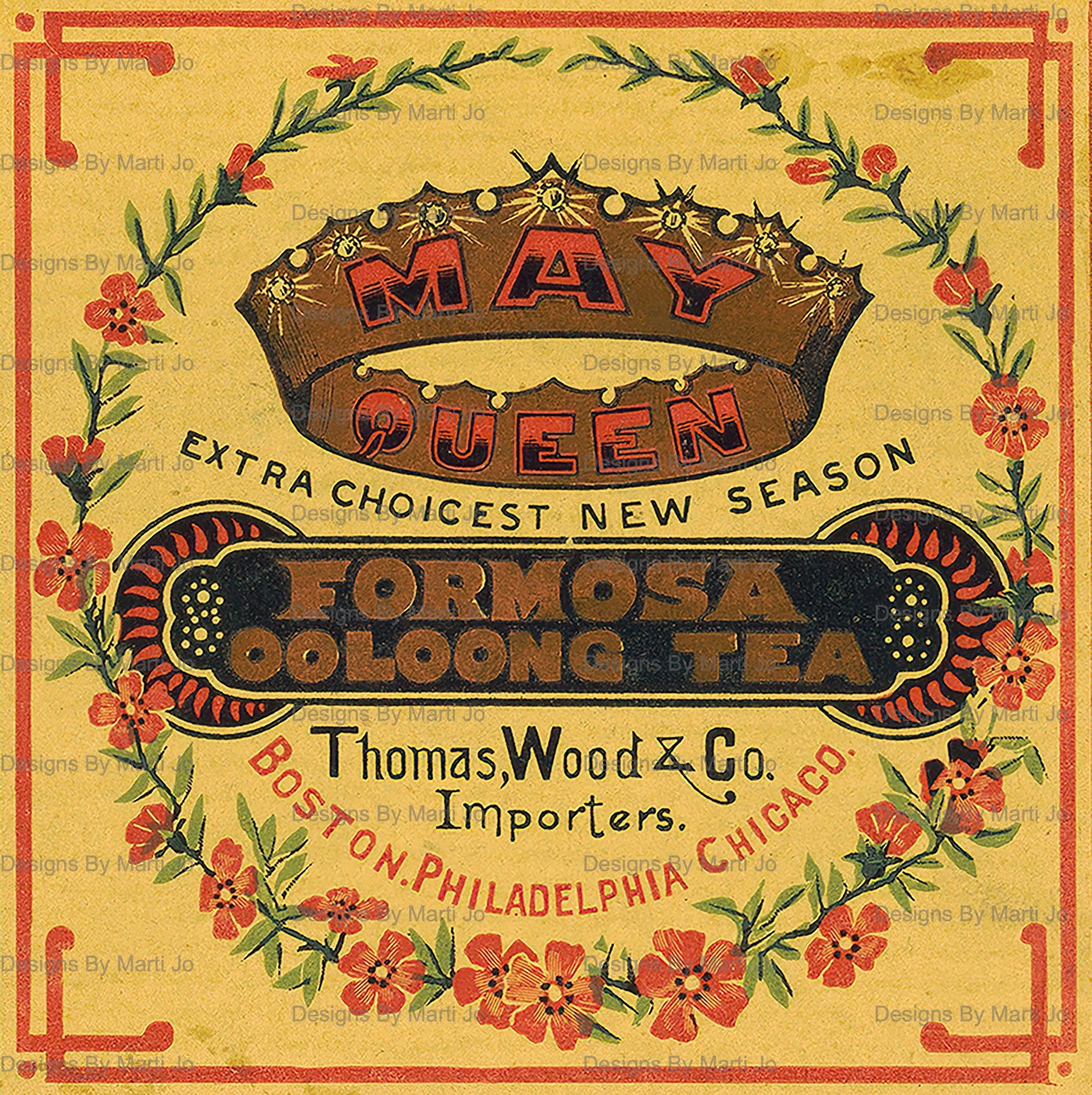 Vintage Tea Labels Vintage Coffee Label 35 Digitable Food - Etsy