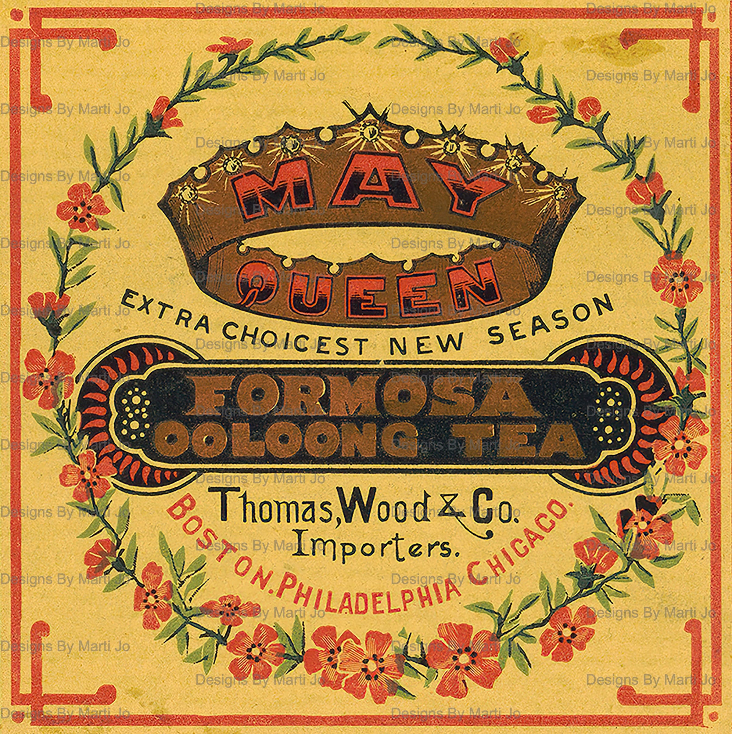 Vintage Tea Labels Vintage Coffee Label 35 Digitable Food - Etsy