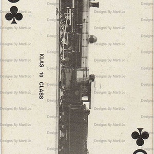 Vintage Miniature Train Locomotive Playing Cards | Printable Vintage ...