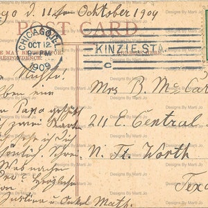 Vintage Filled Out Postcards Set | 50 Printable Antique Handwritten ...