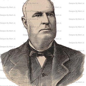 Vintage Men's Portraits | 25 Individual Engravings | 2 Different PNG ...