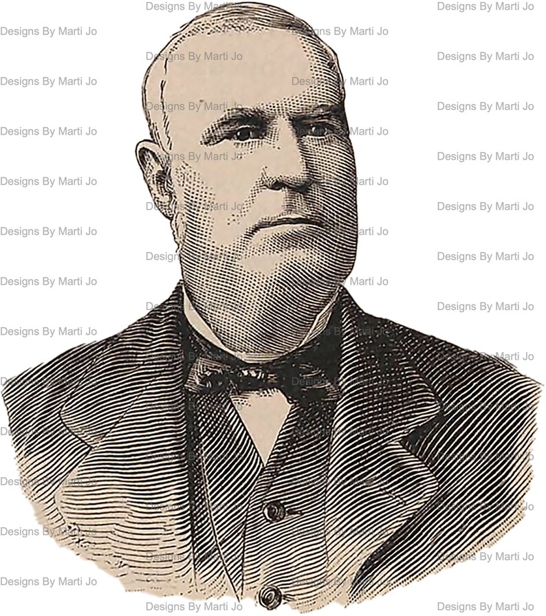 Vintage Men's Portraits | 25 Individual Engravings | 2 Different PNG ...