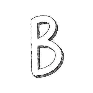 Doodle Letters PNG Digital Clipart | Printable Hand Drawn Alphabet ...