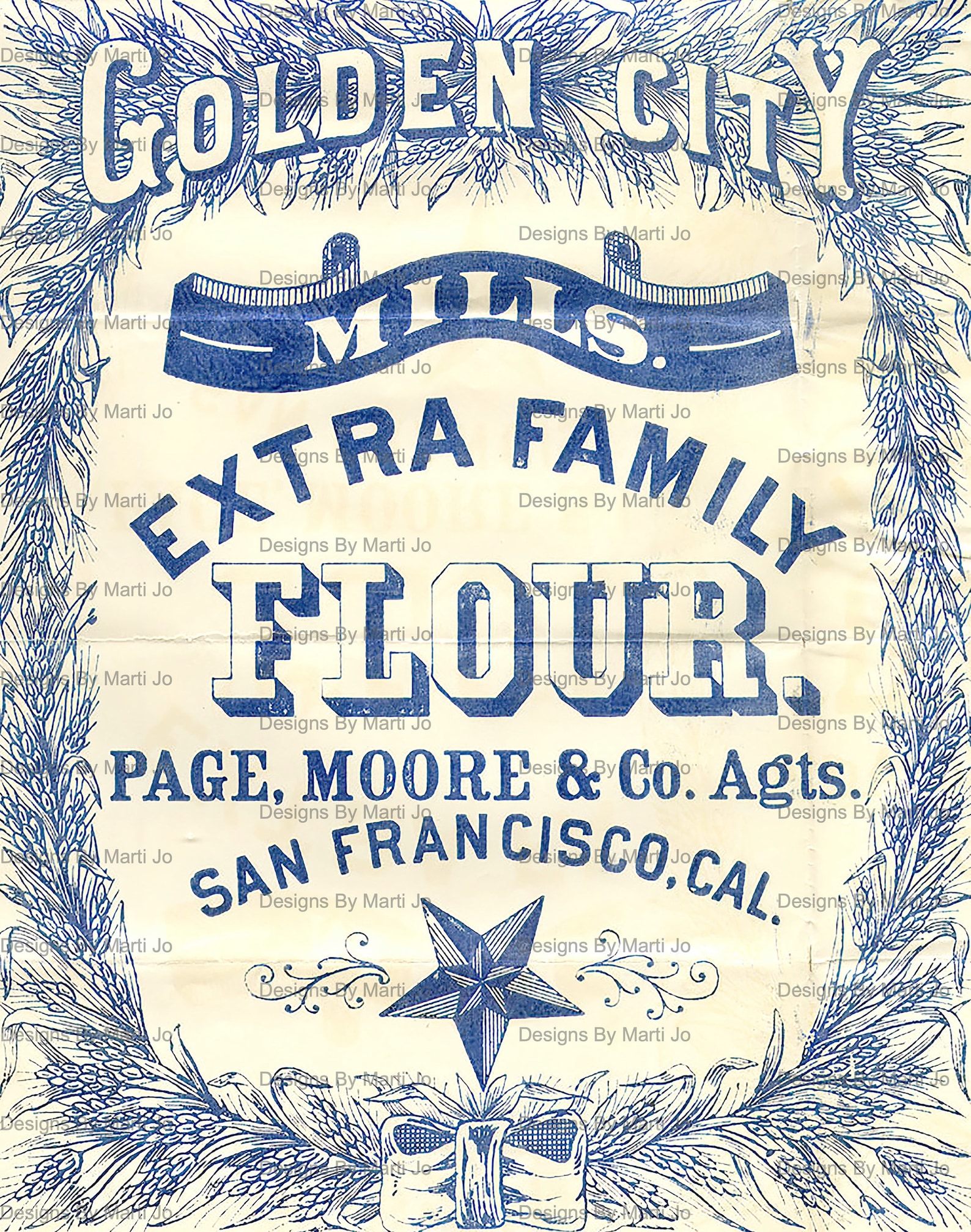 Vintage Flour Labels 1 | 50 Printable Vintage Flour Bag Labels ...