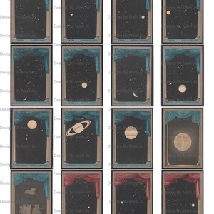 Vintage Astronomy Card Deck | 52 Astronomical Printable "playing Card ...