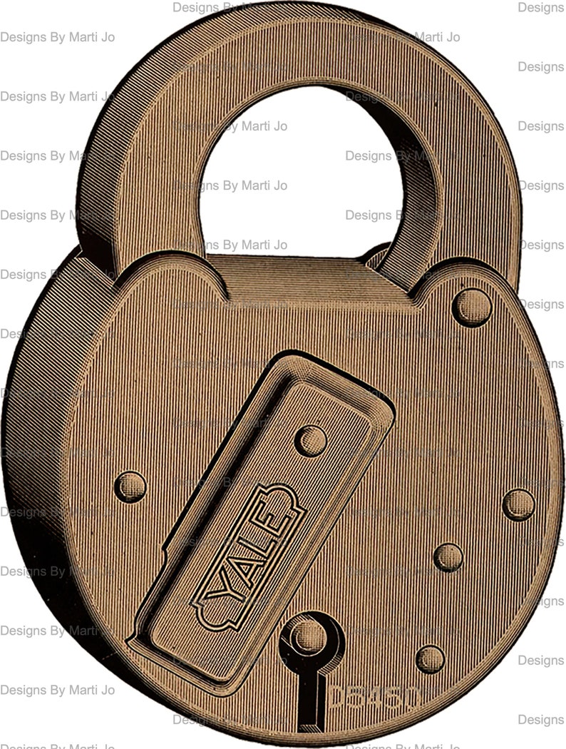 Printable Vintage Locks and Keys | Vintage Lock and Key Clipart ...