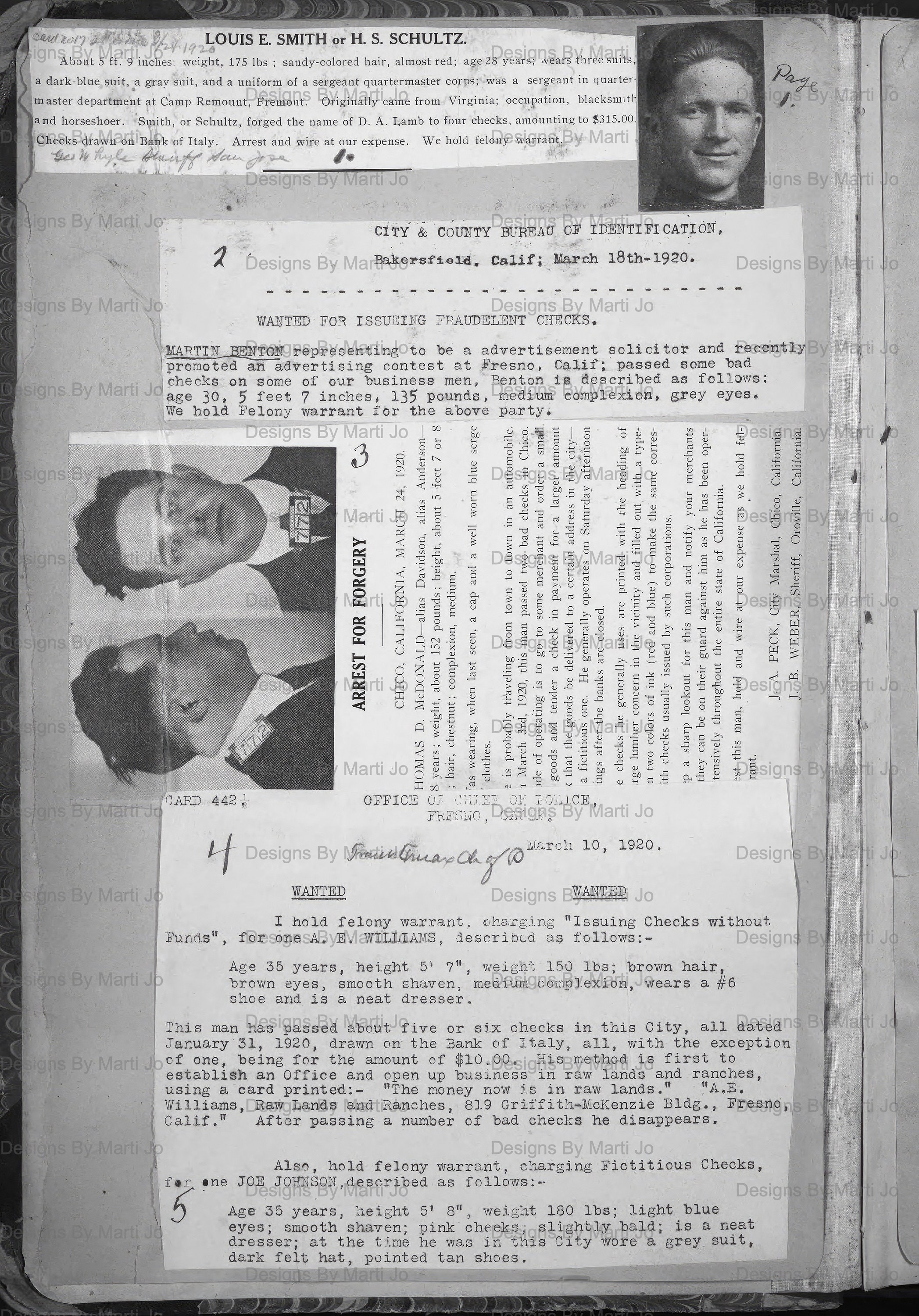 30 Police True Crime Scrapbook JPG Pages | 1920 Crime Junkie Journal ...