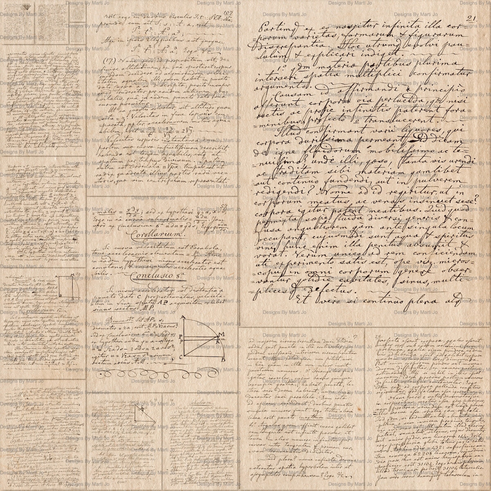 Vintage Handwriting Overlays Set 2 15 Vintage Transparent - Etsy