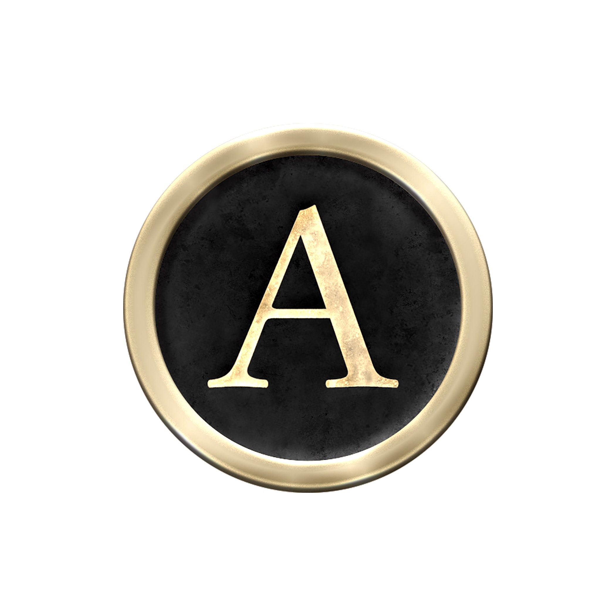 Printable Gold and Black Vintage Typewriter Keycaps | Steampunk ...