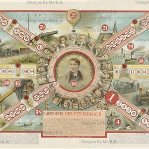 68 Vintage Printable Paper Game Pages | Antique Foreign Paper Toys ...