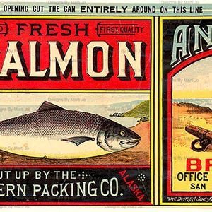 Vintage Food Labels Kit 2 | 75 Digital Antique Food Labels JPG Files ...