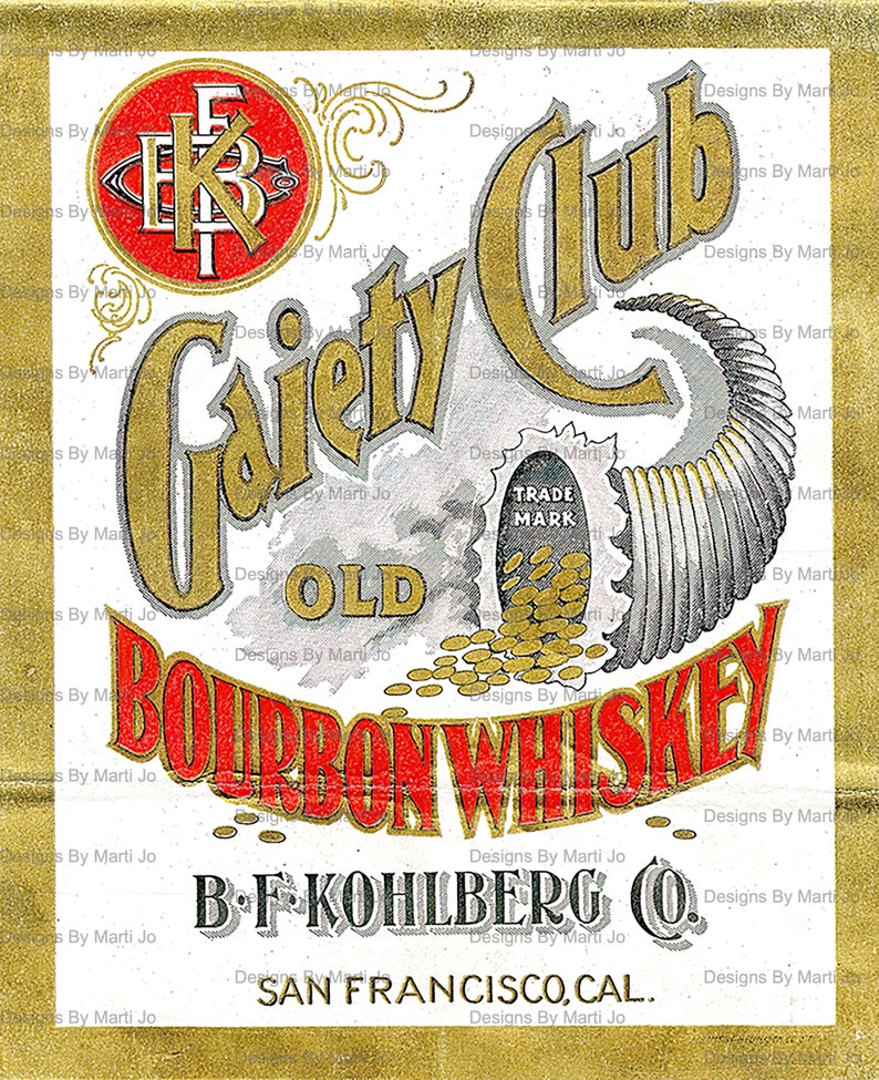 Vintage Whiskey Labels Set 2 | 50 Digital Old Whiskey Labels | BONUS ...