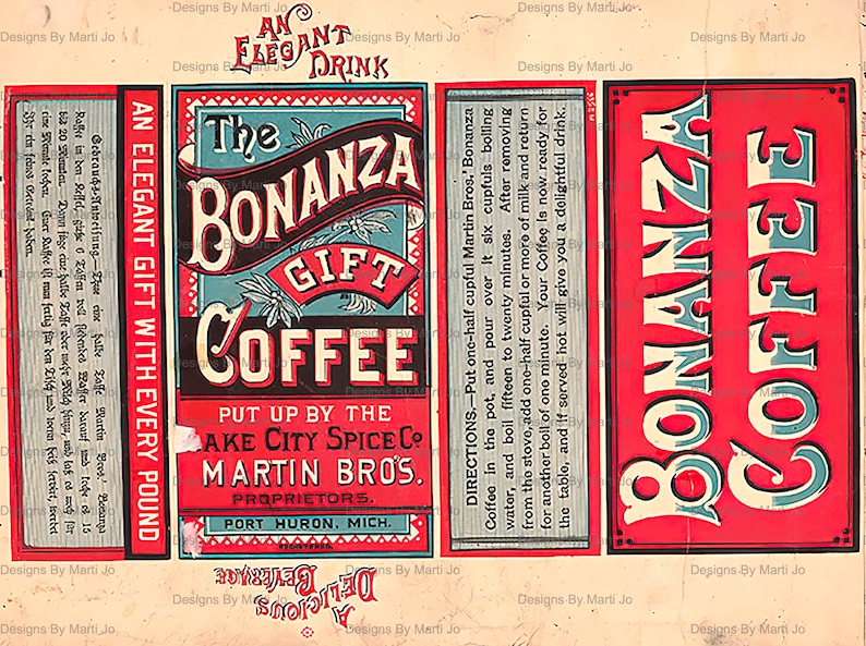 Vintage Tea Labels Vintage Coffee Label 35 Digitable Food - Etsy
