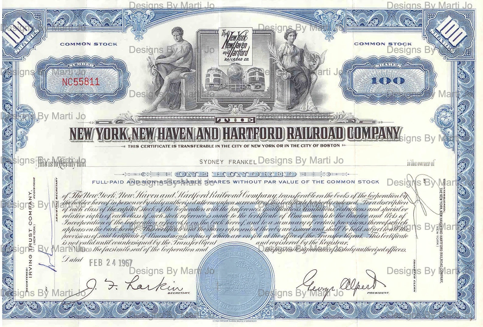 Vintage Railroad Stock Certificates Set 1 25 Antique Train - Etsy