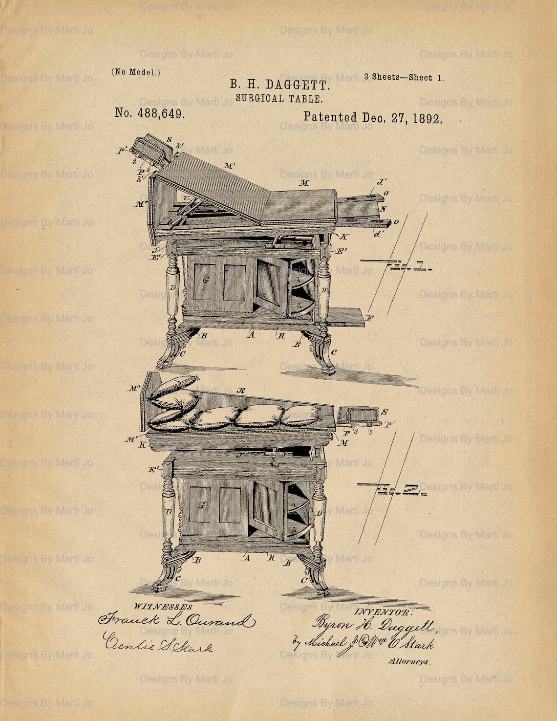 Vintage Medical Device Patent Prints | 20 Each 8.5 X 11 Regular and ...