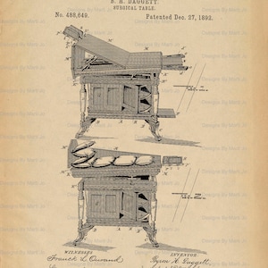 Vintage Medical Device Patent Prints | 20 Each 8.5 X 11 Regular and ...