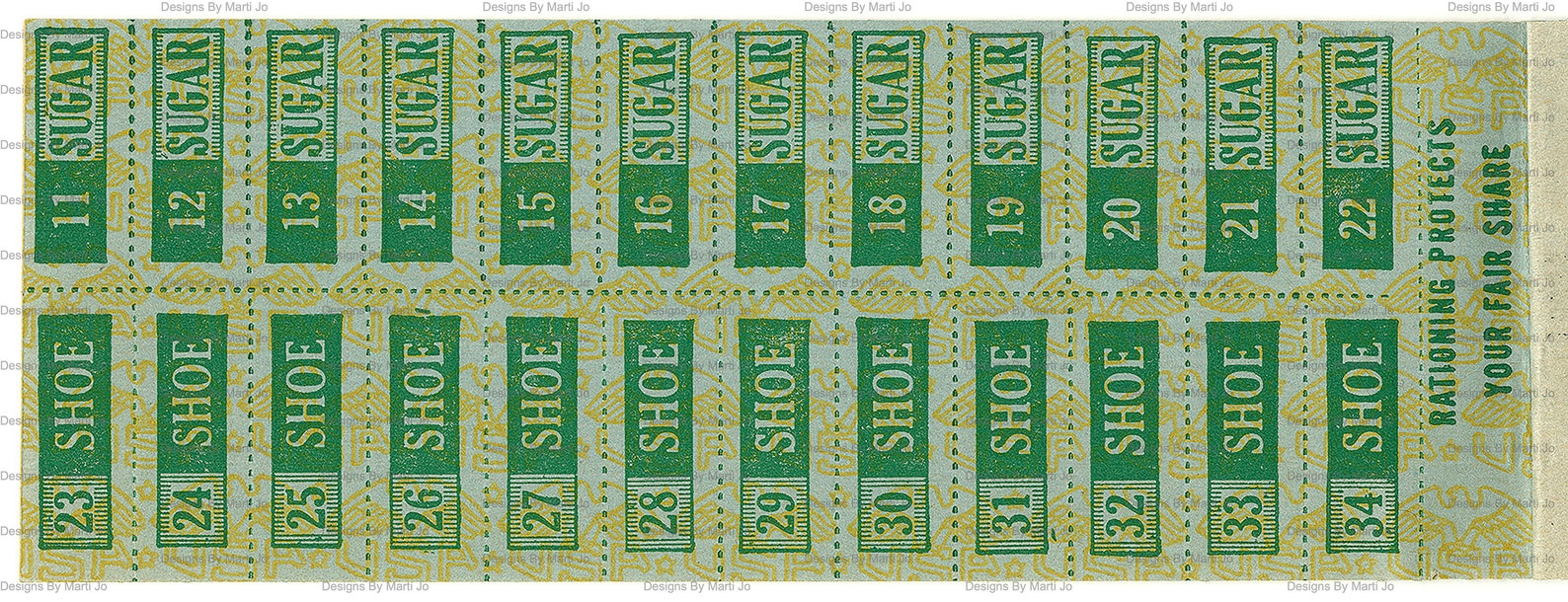 Vintage World War 2 Ration Book Clipart 50 Printable - Etsy