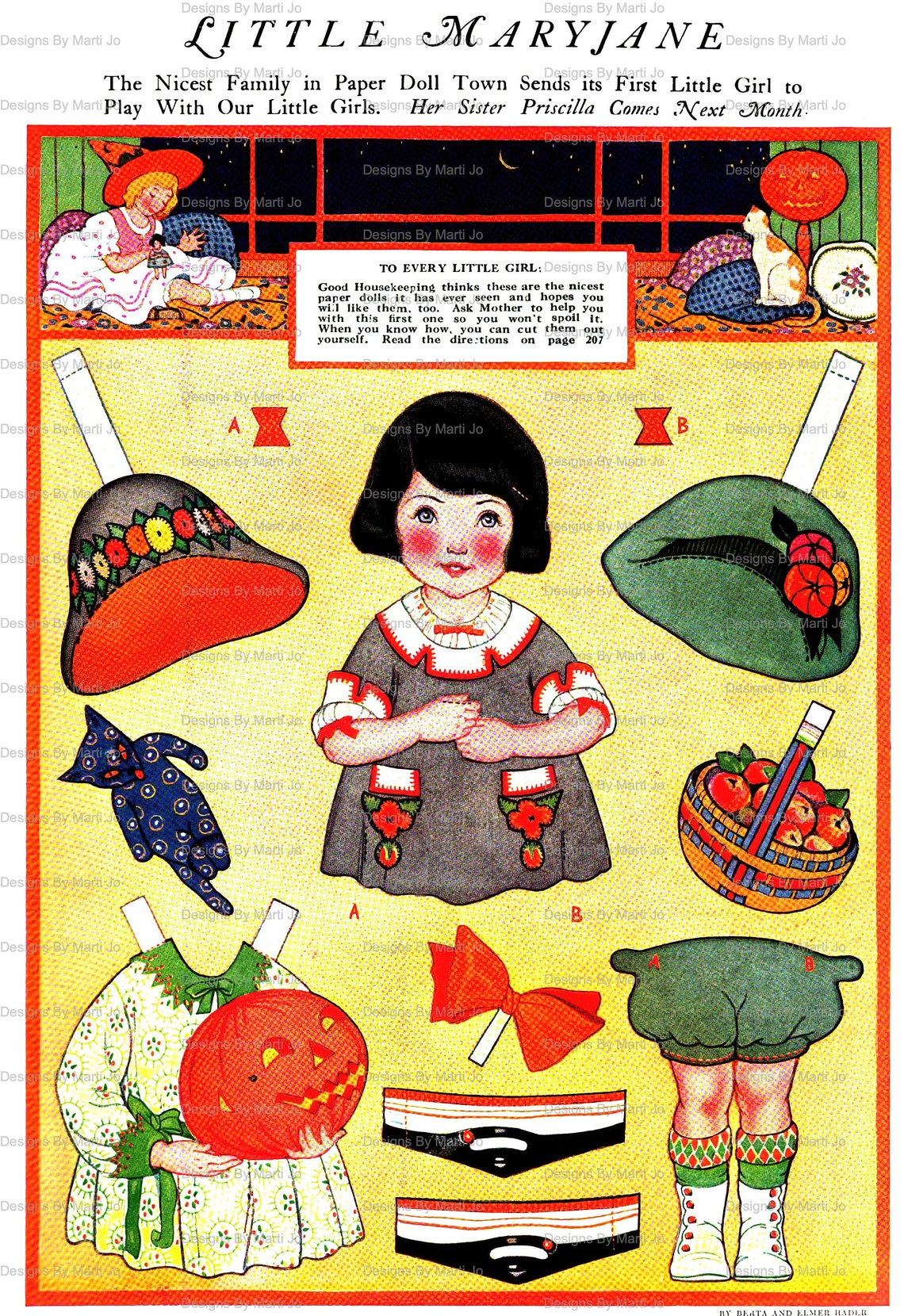 Colorful Vintage Paper Dolls | 17 Sheets of Printable Paper Doll JPG ...