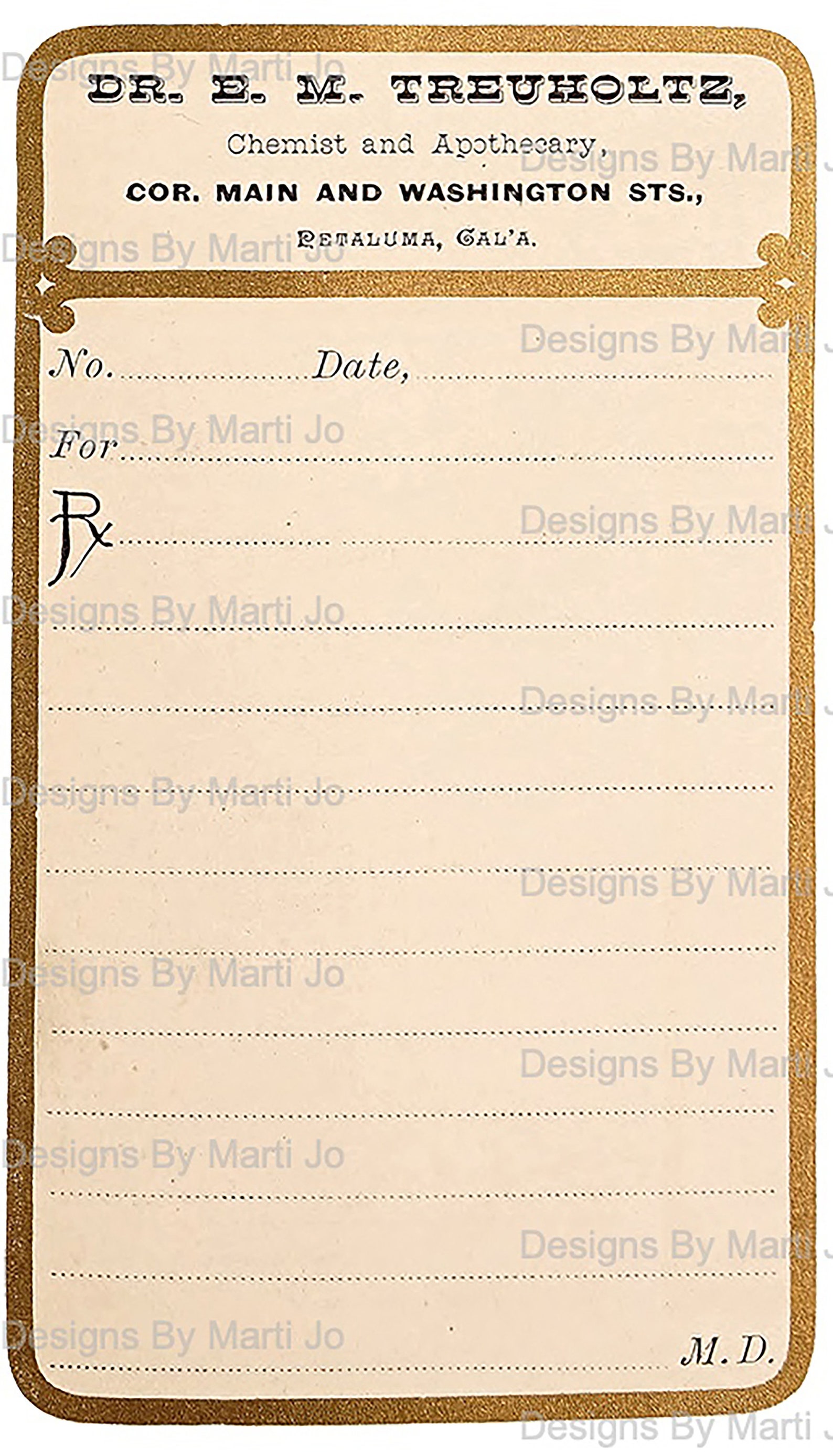 Vintage Pharmacy Prescription Labels 30 Digital Blank Vintage ...
