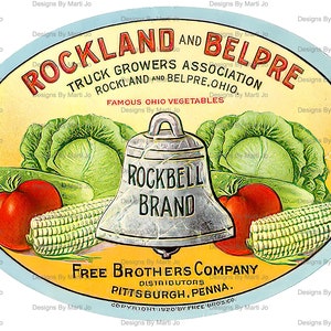 Vintage Vegetable Labels Kit 2 | 40 Printable Vintage Food Labels | Old ...