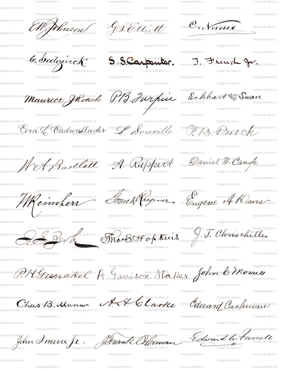 Fancy Signatures For Names