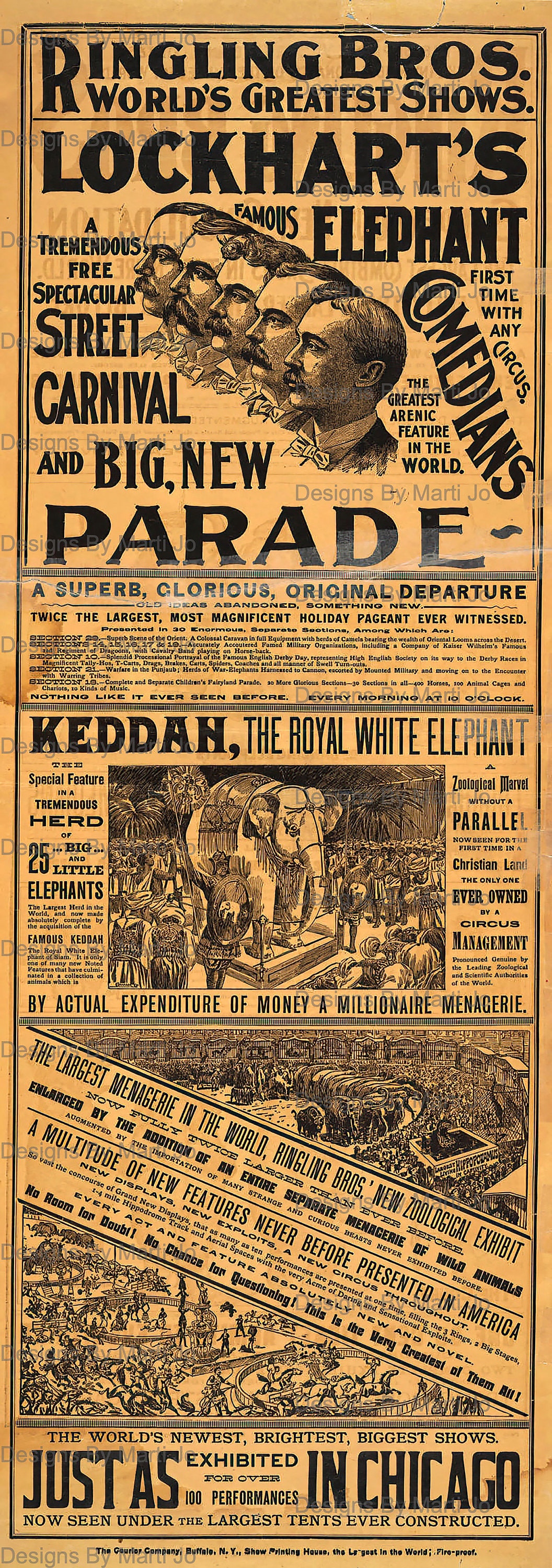 Vintage Circus Flyers | 50 Printable Vintage Circus Handbills | JPG ...