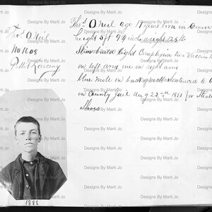 Vintage Children's Mugshot Crime Book | 50 Kids Crime Journal Record ...