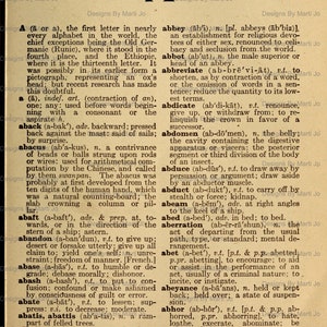 Vintage Old Dictionary Pages | 26 Antique Dictionary Printable JPG ...