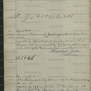 Vintage 1917-1918 Criminal Handwritten Arrest Records | 50 Police ...