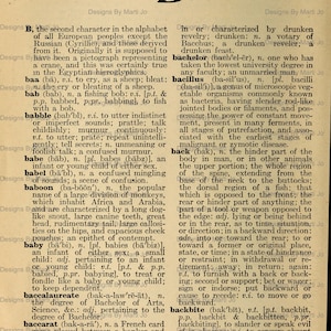 Vintage Old Dictionary Pages | 26 Antique Dictionary Printable JPG ...