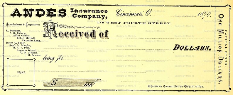 Vintage Checks and Receipts Digital Kit Old Bank Checks - Etsy