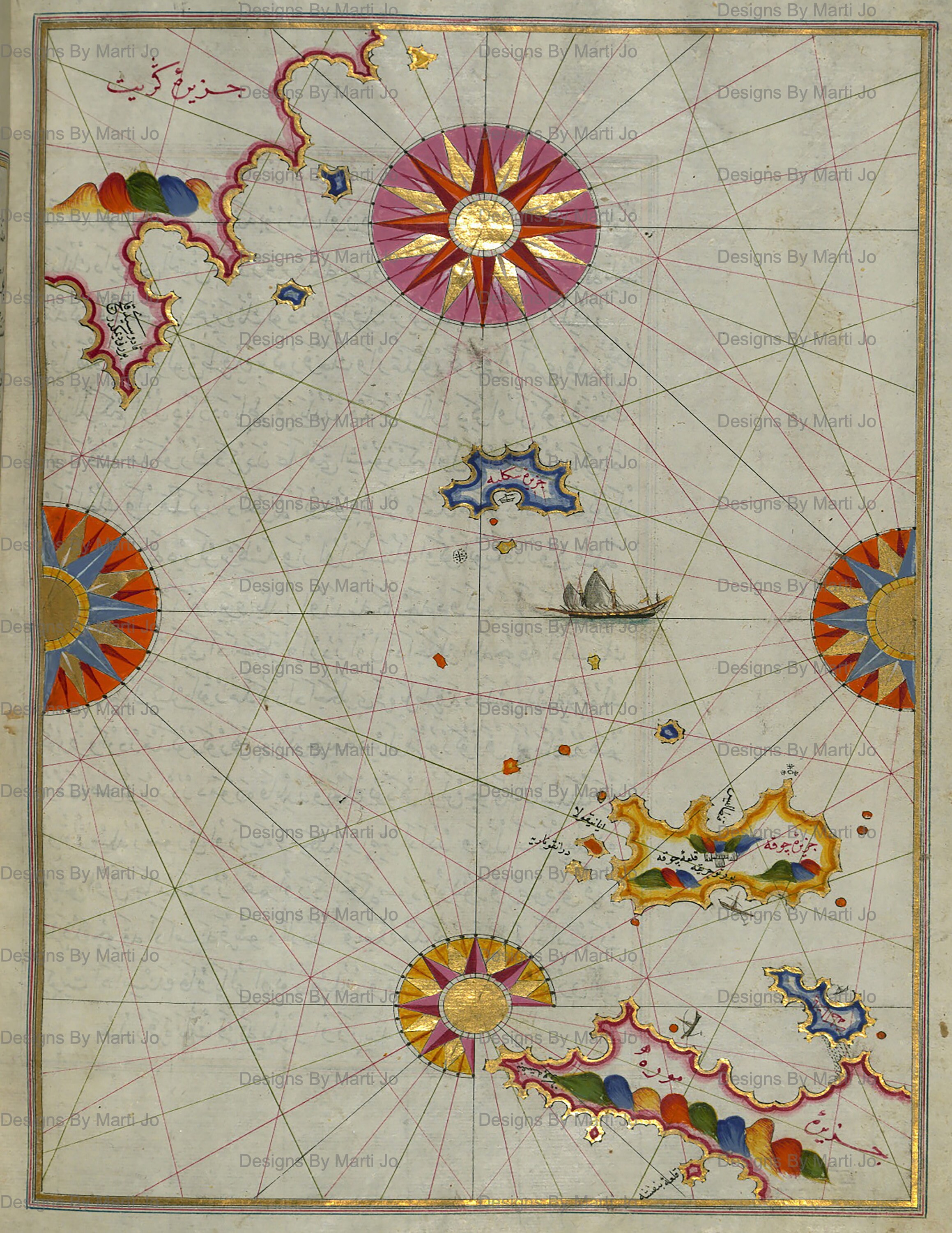 Vintage Hand Drawn Colored Maps 20 Printable Antique Map JPG - Etsy