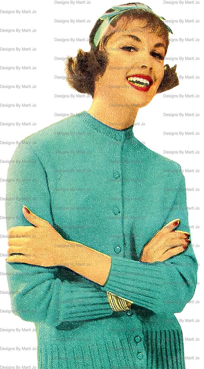 Vintage Fussy Cut 1958 Fashion Images 25 Printable Fifties - Etsy