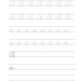Cursive Writing Practice Tracing Pages Printable Cursive Letter Tracing ...