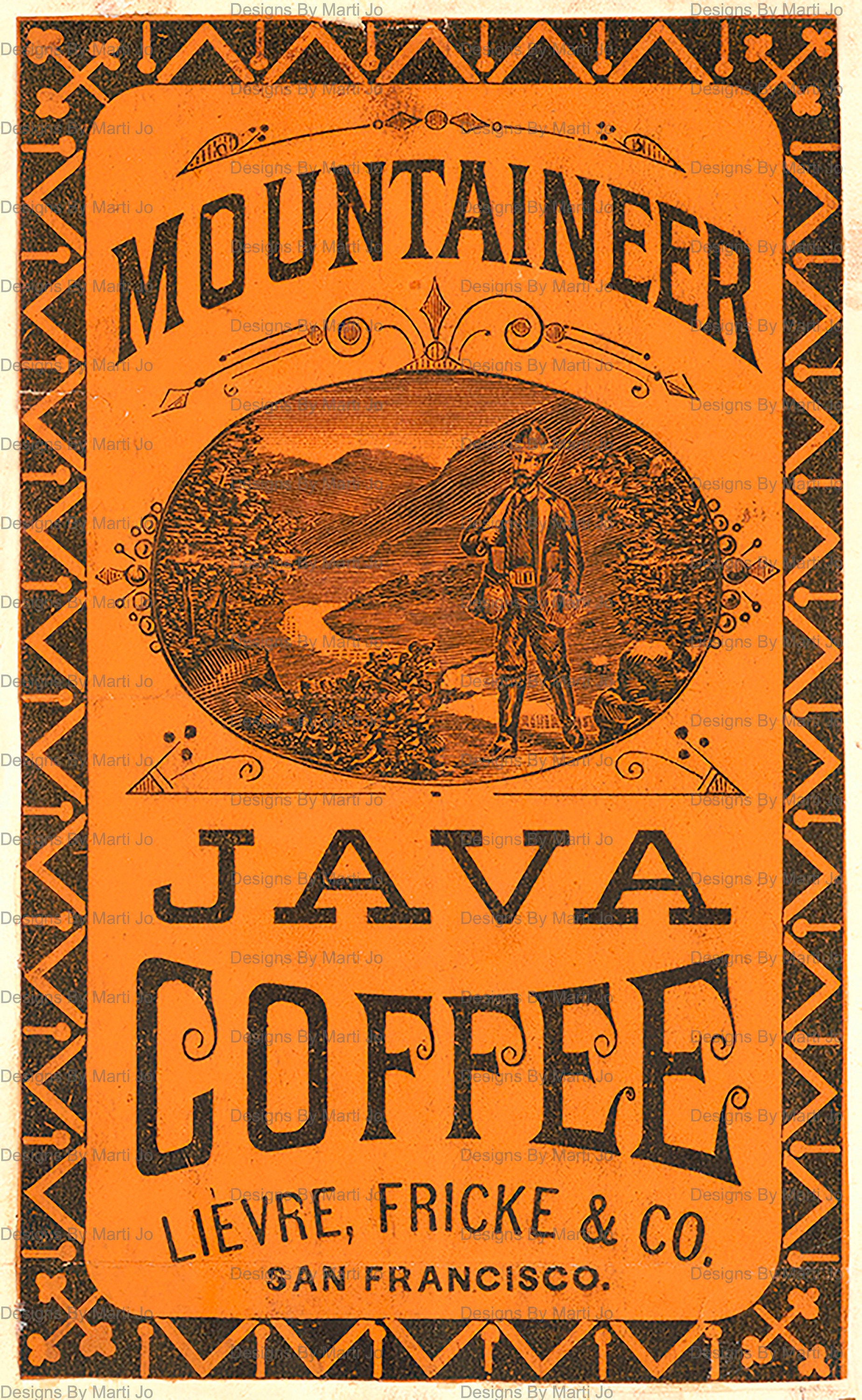 Vintage Tea Labels Vintage Coffee Label 35 Digitable Food - Etsy