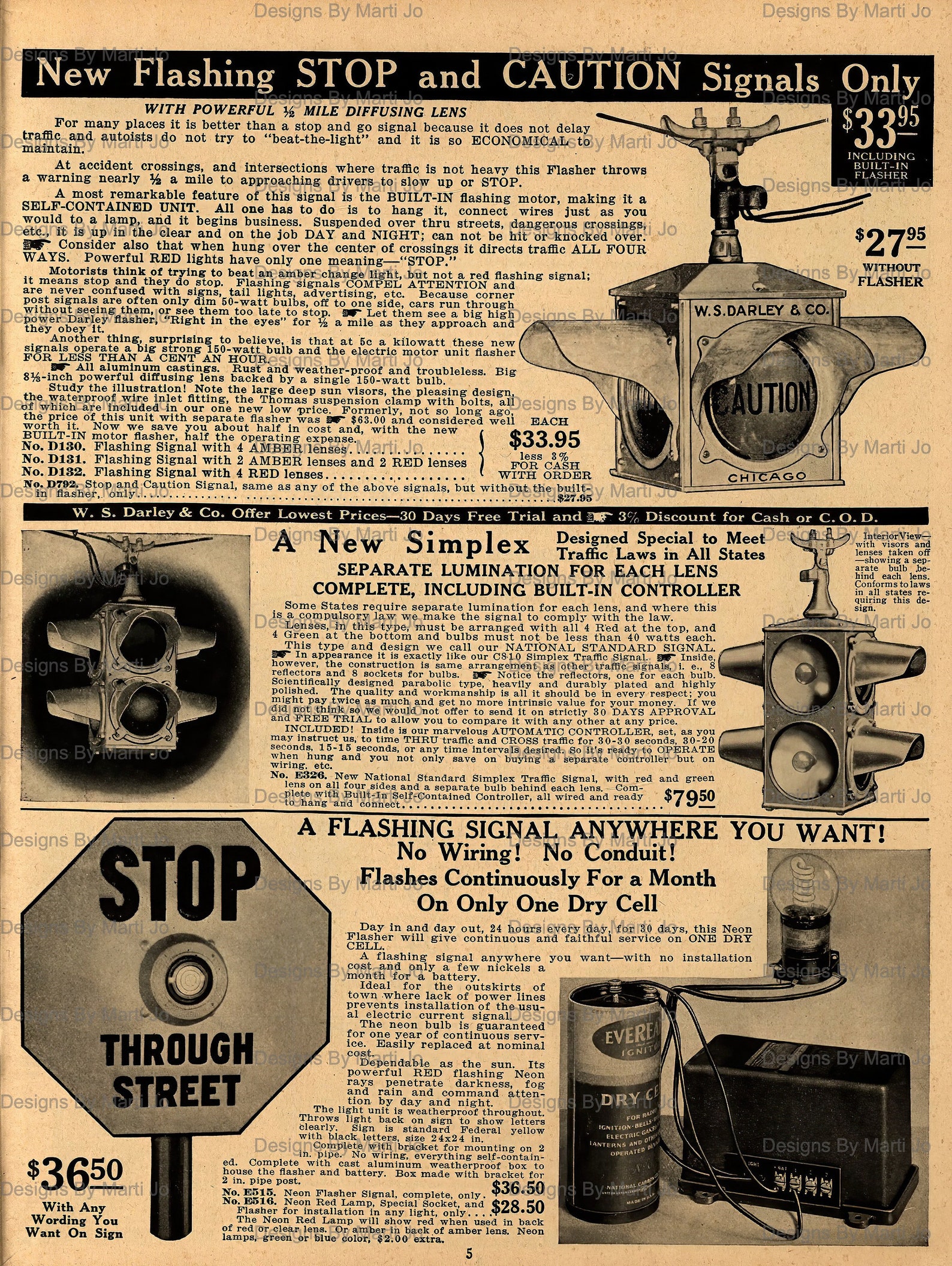 Vintage Traffic Signs | Antique Street Signs Clipart | Instant Download ...