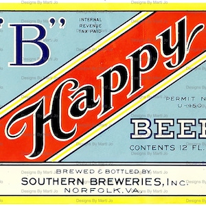 Vintage Beer Labels Set 2 | 26 Printable Old Beer Labels | Retro Beer ...