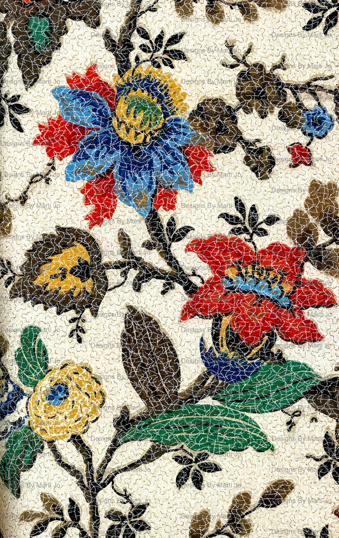 Vintage Wallpaper Patterns | Printable Antique Wallpaper | Instant ...