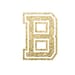 Gold Glitter Varsity Letters Digital Clipart | Printable Varsity ...
