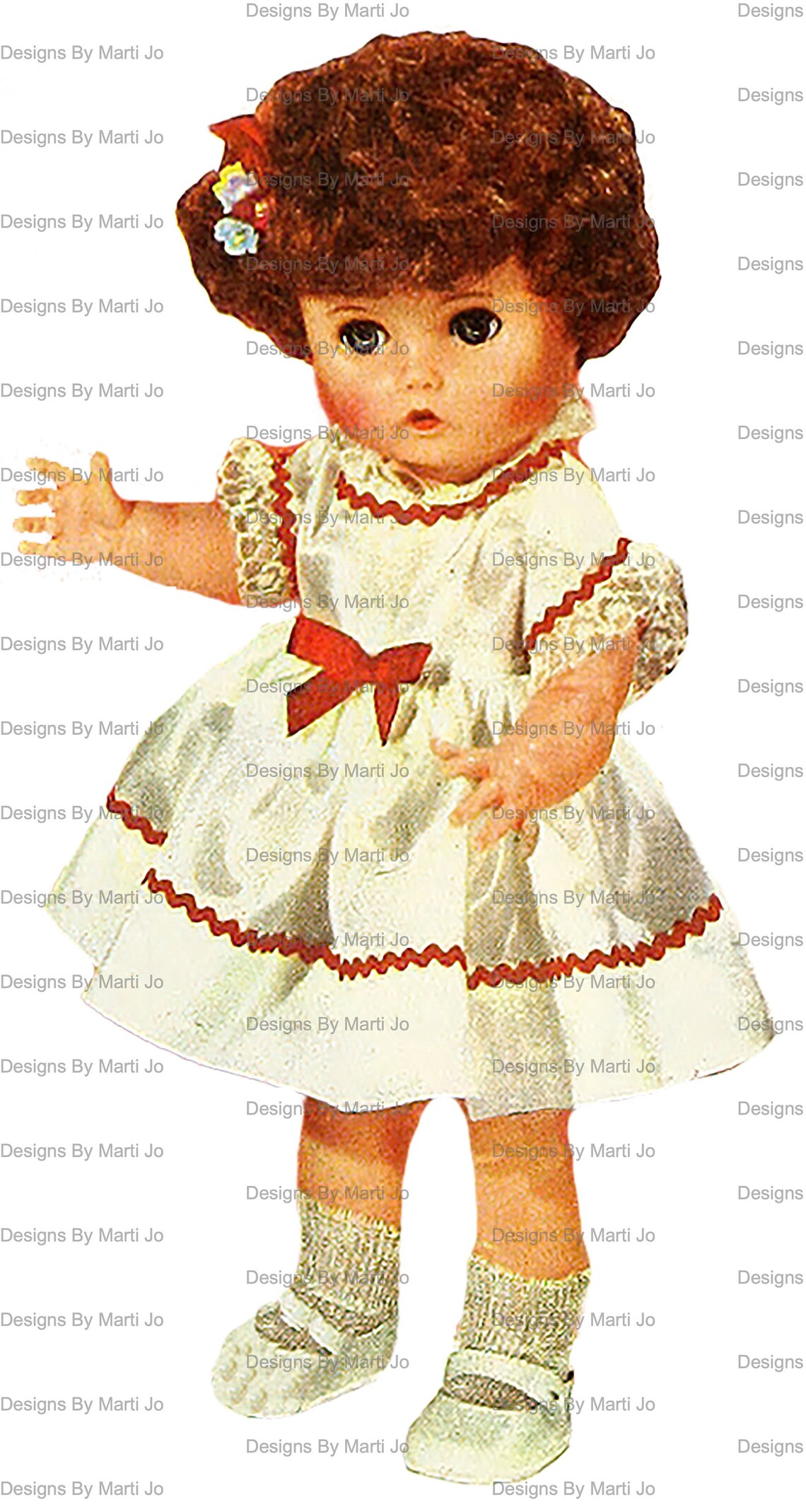 Vintage Fussy Cut 1958 Toy Doll Clipart 20 Printable Colored - Etsy