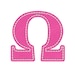 Hot Pink Greek Sorority Letters PNG | Instant Download Alphabet Clipart ...