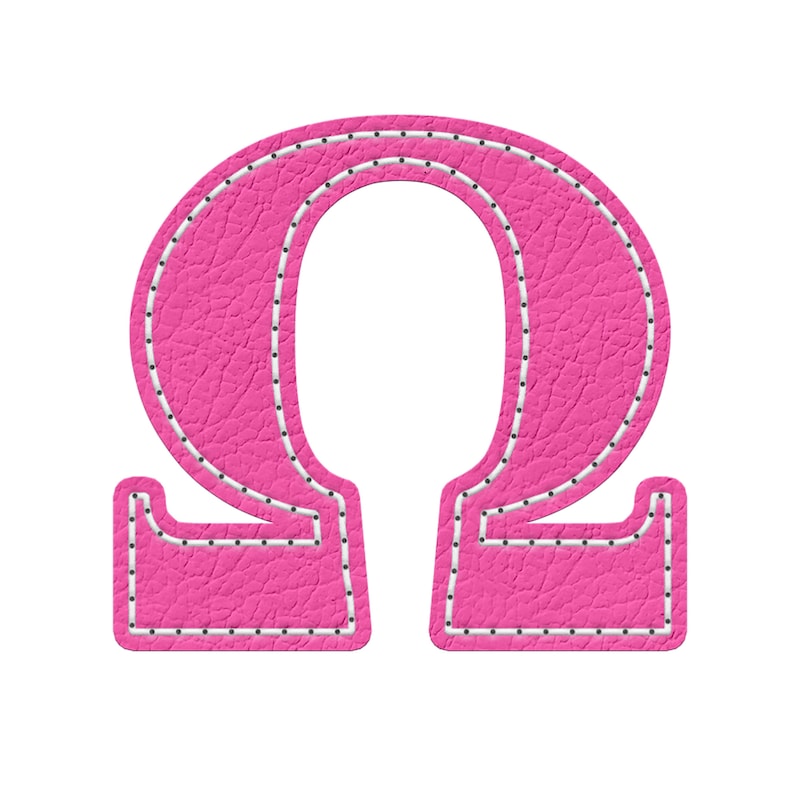 Hot Pink Greek Sorority Letters PNG | Instant Download Alphabet Clipart ...