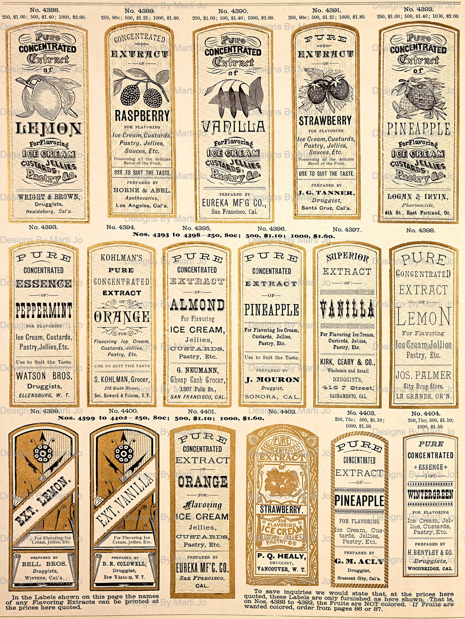 8 Vintage Apothecary Labels Sheets Printable Digital - Etsy