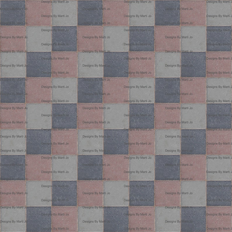 Printable Miniature Stone Pavement Dollhouse Patterns Twelve - Etsy