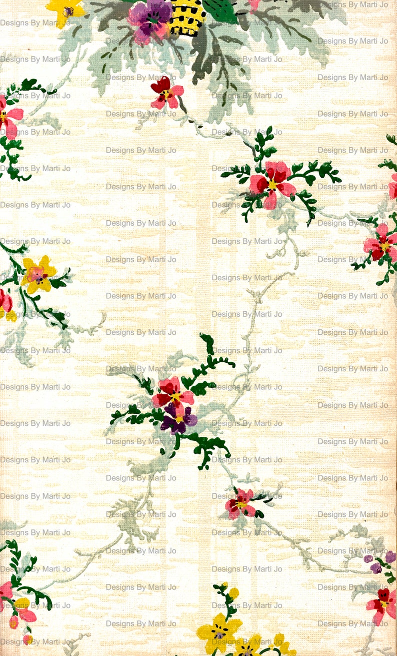 Vintage Wallpaper Patterns | Printable Antique Wallpaper | Instant ...