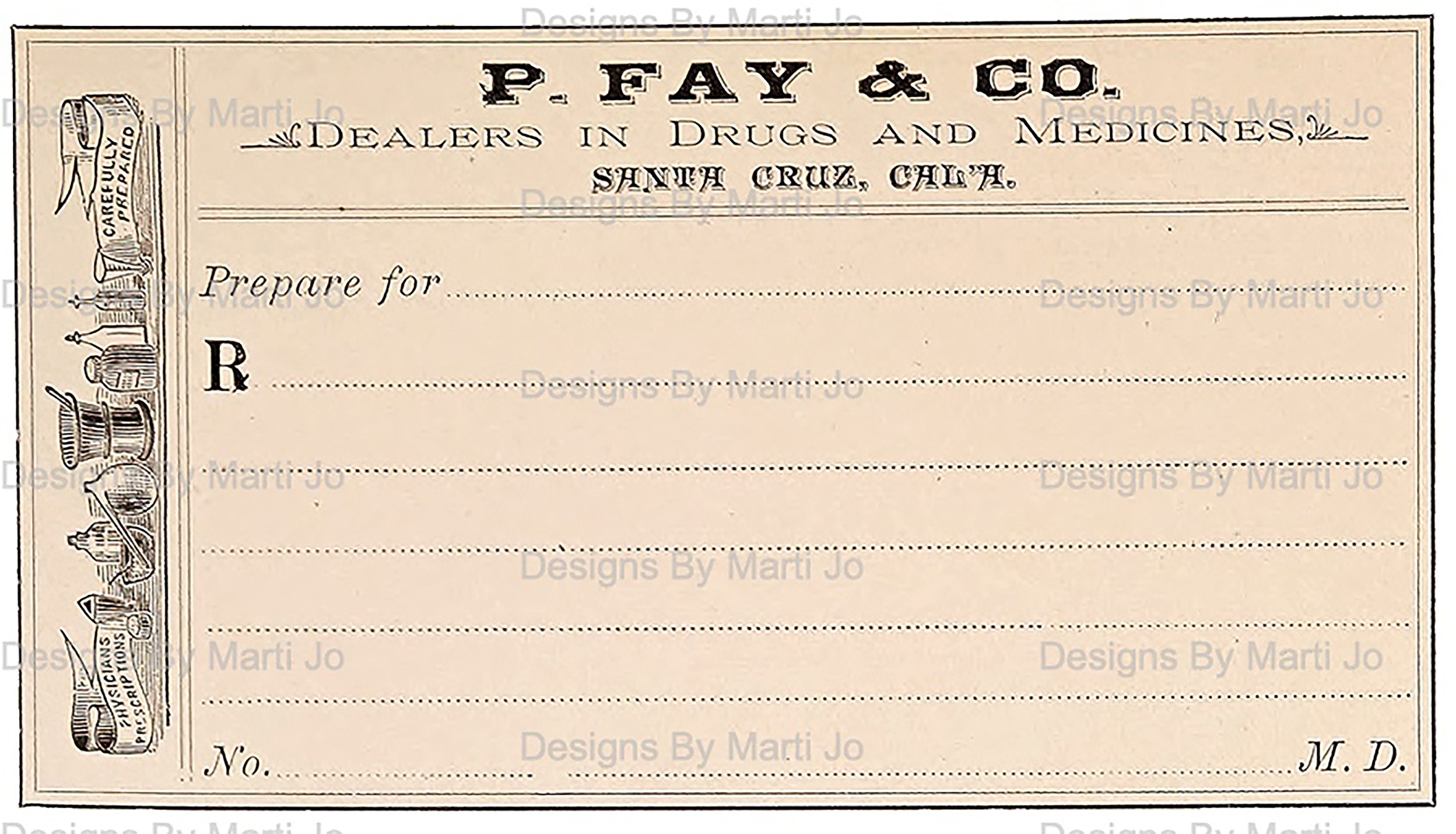 Vintage Pharmacy Prescription Labels 30 Printable Blank | Etsy
