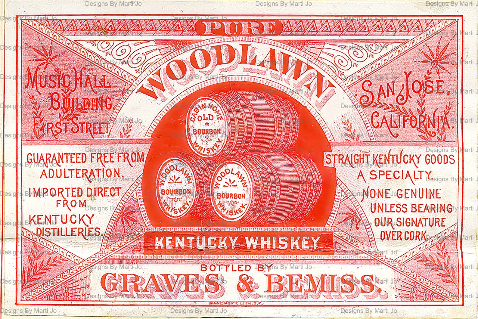 Vintage Whiskey Labels Set 2 | 50 Digital Old Whiskey Labels | BONUS ...