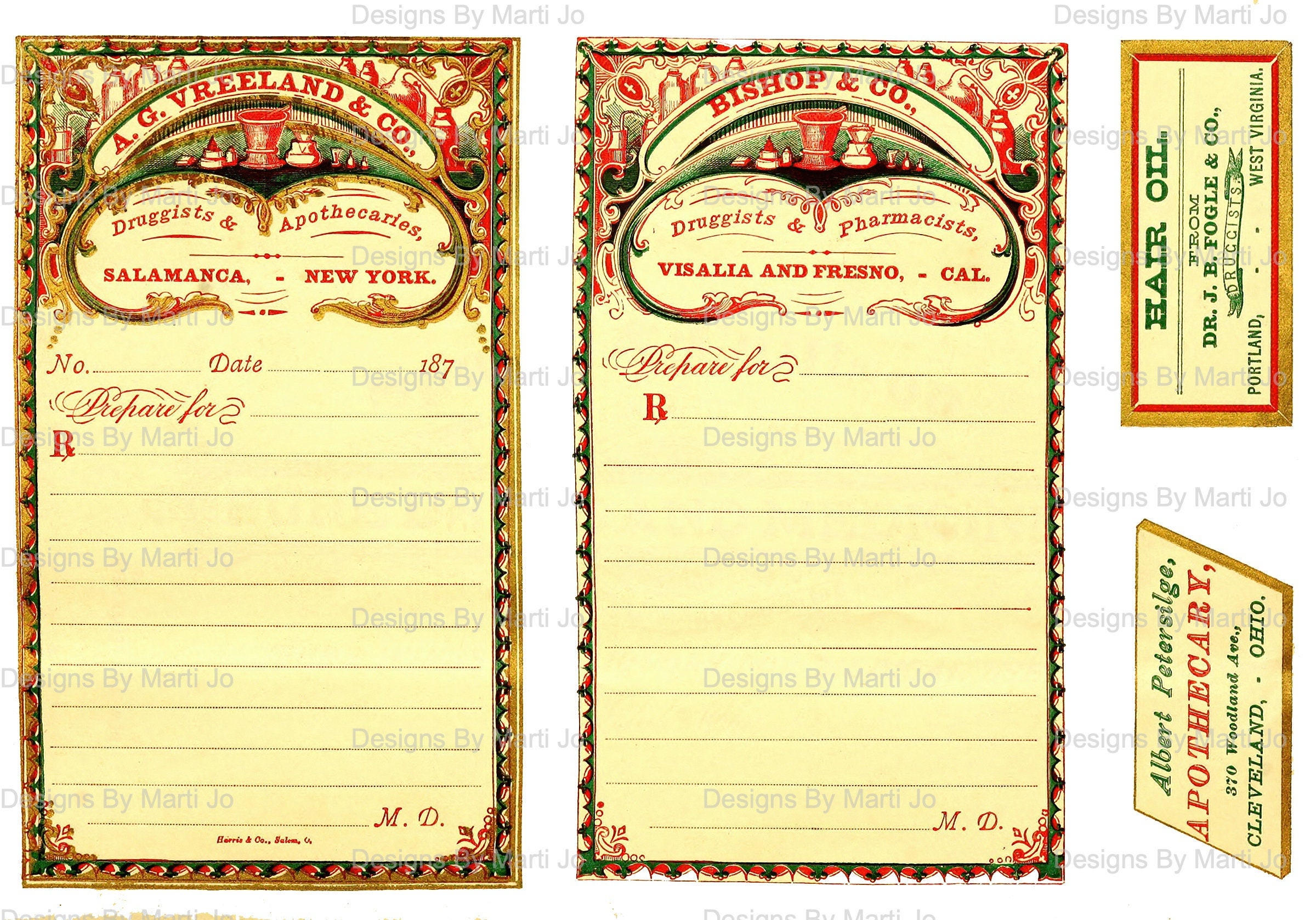 Vintage Pharmacy Prescription Labels | Printable Vintage Apothecary ...