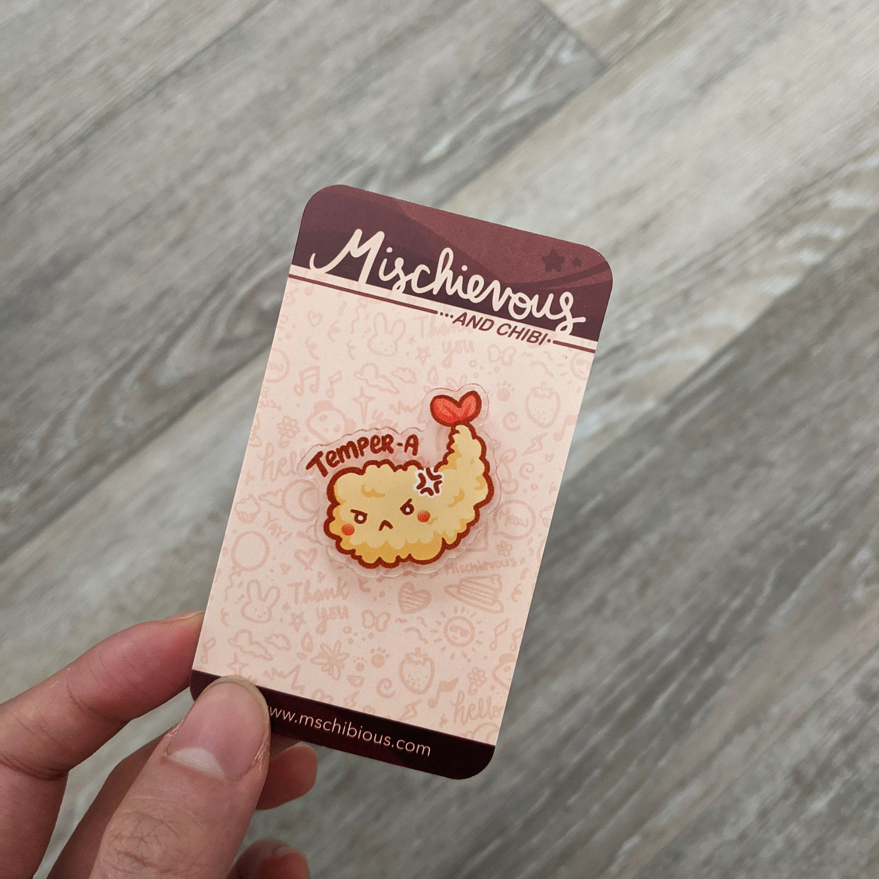 1 Temper-a Acrylic Pin | Etsy